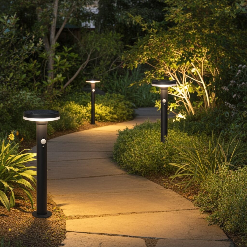 Roswell Modern Solar Path Light | Brilliance Outdoor